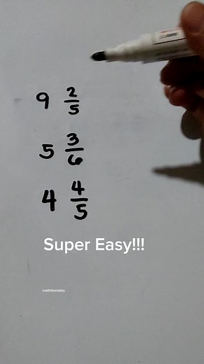 Miced Fraction to Decimal. Easy conversion. A must share math trick for everyone. #mathematics #reels #conversion | Math Fannatics