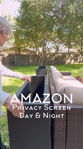 1.3M views · 7.1K reactions | COMMENT LINK or shop here - https://urlgeni.us/amzn/Privacyscreenatnight ❤️I’m obsessed!朗 Create a beautiful privacy screen out of cedar trees and these tall planters… that looks amazing during the day AND night with these simple solar lights! That was easy! #amazonhome #outdoorliving #backyardgoals #summernights | The Design Twins | Facebook