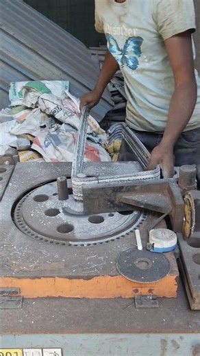 Steel reinforcement bending work 🏗️ #civilengeering #machine #civilengineering