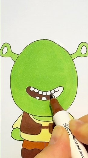 How to draw Shrek easy | Step by step drawing