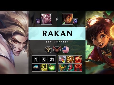 Rakan Support vs Milio - NA Grandmaster Patch 25.20