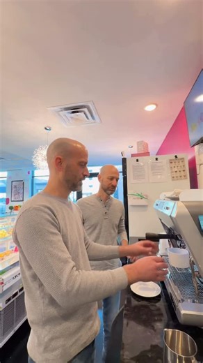 Aaron decided to teach Tim how to make a good latte... and then it became a competition for who made the best (and was fastest!). ⁠ ⁠ Whoever your barista may be at Le Macaron, they are ready and waiting to make you the PERFECT latte. Lavender mocha? Brown sugar latte? Raspberry hot chocolate? We fully support your creativity.⁠ ⁠ ⁠ ⁠ #CustomDrinks #WinterCoffee #LeMacaronFishers #CafeLife | Le Macaron Fishers