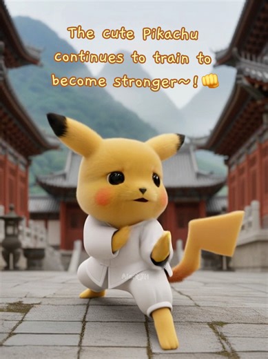Pikachu's Training Journey to Become Stronger