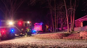 Eureka firefighters, assisting agencies endure frigid temps while battling large house fire