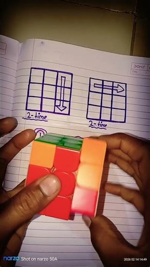 🔥 3x3 Rubik’s Cube Easy Solve Trick 😎Simple aur fast method tutorial | Like 👍 Share 🔄 Subscribe 🔔