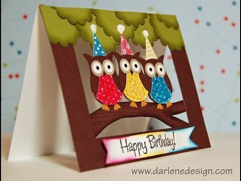 Two Step Owl Punch Window Card