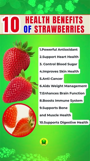 10 Health Benefits of Strawberries