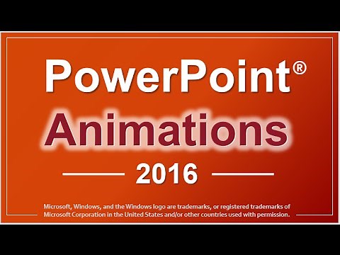 PowerPoint 2016 Animations