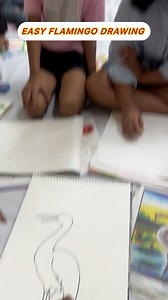 Easy Flamingo Drawing #art #debikaartcentre #reels #viral #trending #drawing | Debika Art Centre