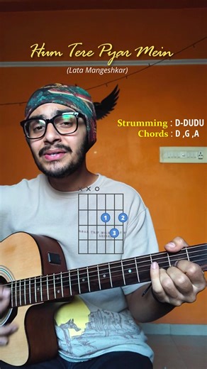 spbhatt on Instagram: "Hum Tere Pyar Mein Guitar Lesson | Easy For Beginners Simple chords and Strumming pattern . . . #trendingréels #oldisgold✨ #humterepyarmein #guitarlesson"