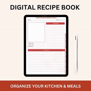 PLR Recipe Planner, Digital Cookbook, Meal Planner, Recipe Binder, PLR Recipe Journal, Recipe Organizer, Plr Planner, Family Recipe Book - Etsy