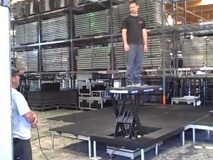 All Access Hydraulic Scissor Lift Stage Layout