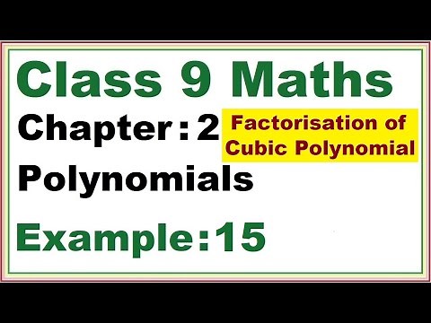 Example (15) Chapter:2 Polynomials | Ncert Maths Class 9
