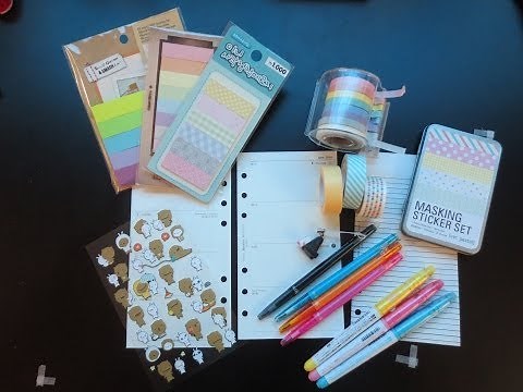 Decorating my Filofax- week 23 (time lapse)