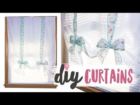 DIY Ribbon Window Curtains | Super Easy & Cute!