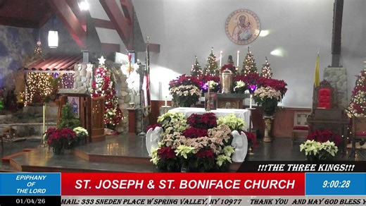 THE EPIPHANY OF THE LORD- YEAR A - 9:00 AM MASS-01-04-26 | Saint Joseph Roman Catholic Church, Spring Valley, New York