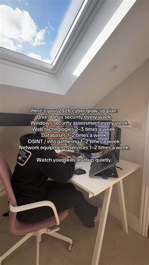 2026 Cyber Training Plan (save this 👇) ✅ Mon: Unix/Linux security (perms, users, cron, privesc basics) ✅ Tue: Windows security assessment (local policies, services, logs, creds locations) ✅ Wed: Web technologies (HTTP, cookies/sessions, auth flows, APIs) ✅ Thu: Databases (SQL basics how injections actually happen) ✅ Fri: OSINT / info gathering (asset discovery, recon workflow, validation) ✅ Sat: Network equipment/services (DNS, SMB/RDP/SSH, firewall/router basics) ✅ Sun: 30–60 min recap 1 mini 