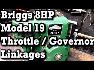 Briggs & Stratton 8HP Model 19 Throttle / Governor Linkages