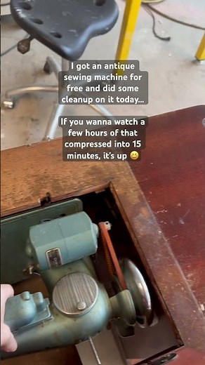 Restoring An Antique Sewing Machine #sewingmachine #furnitureflip #cleaning
