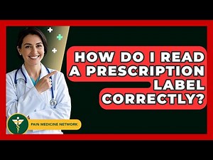 How Do I Read A Prescription Label Correctly? - Pain Medicine Network