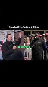 Charlie Kirk explains what his claims on black pilots.
