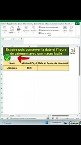 13K views · 154 reactions | Extraction et conservation de la date et l'heure exacte de saisie d'une information #excel #tips | L'Ingénieur Y | Facebook