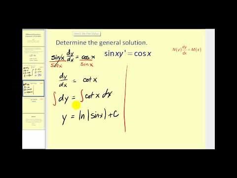 (New Version Available) Solving Differential Equations by Separation of Variables