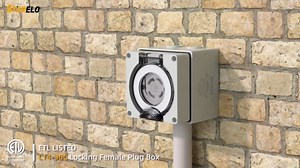 STARELO 30 Amp Locking Female Plug Box NEMA L14-30C Generator Twist Lock Adapter Female Connector,125/250 Volt,Outdoor dustproof and Weatherproof for generators, Welding Machines, etc.ETL Listed. - Amazon.com