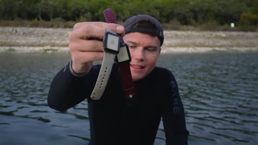 The GoPro survived and so did the footage (deep water park recovery)