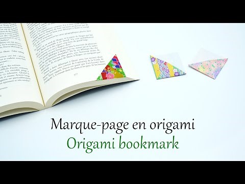 Tuto #13 : marque-page en origami facile - easy origami bookmark