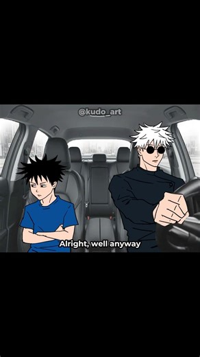Gojo Taking Megumi to School 😆😆😆 #jujutsukaisen #jjk