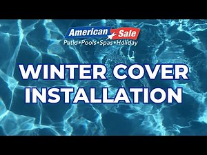 Winter Pool Cover Install