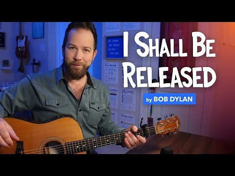Guitar lesson for I SHALL BE RELEASED by Bob Dylan • Key of G (Intro Tab, Chords, and Strumming)