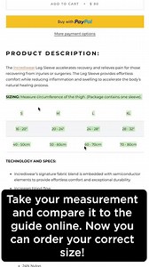 The Incrediwear Leg Sleeves accelerate recovery and relieve pain for those recovering from injuries or surgeries. Here’s how to correctly size your Leg Sleeves so you can the comfiest - and most effective - recovery on the planet. For more: https://incrediwear.com/products/incrediwear-leg-sleeves-black | Incrediwear
