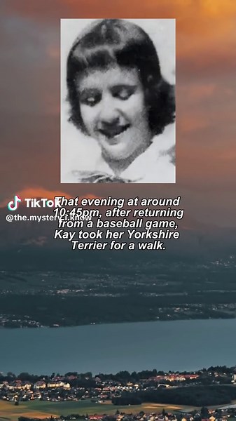 Kay Aisenstein was murdered on June 26, 1980. That evening at around 10:45pm, after returning from a baseball game, Kay took her Yorkshire Terrier for a walk. Thirty minutes later, Kay's father David found the dog sitting outside the home they shared, but Kay was nowhere to be seen. Baffled and worried, David called the police. As police began searching for Kay, a few residents mentioned that they had seen a woman being forced into a car in an alley behind a restaurant. Several officers combed t