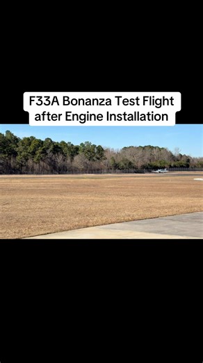 As requested by a follower here is the first fight/test fight of the F33A Bonanza after the engine installation. #fyp #aircraftmaintenance #airplane #mechanic #beechcraft