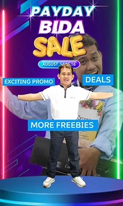 Sa Edmark Live Mall Payday Bida Sale, lahat ng shoppers, BIDA sa DISKUWENTO! Tara na't sabay-sabay nating abangan ang aming live stream mula 9:30am hanggang 9:30pm. Huwag palampasin ang mga amazing deals at promos! #EdmarkPaydayBidaSale #ShopBida | Edmark Live Mall