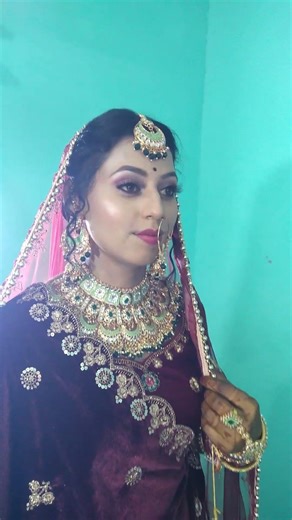 my beautiful bride 💞🧿 #radheykrishna #happyclients #bridalmakeup #trending @ShrutiMakeover