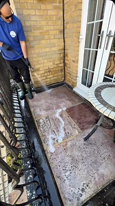 2.8M views · 7.5K reactions | The surface dirt on the balcony was power washed . #balconycleaning #dnbmusic #fridaymusic #musiclover #happycustomer #surfaceclean #notperfect #itsclean #usingupscraps #exteriorcleaning #cleaning #pressurewashingservices #christmastree #farnhamcommon | Chris's Window Cleaning | Facebook