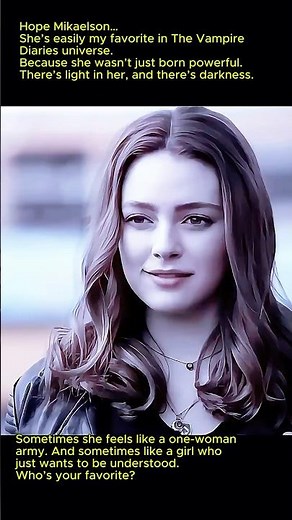 The TVDU Character I’ll Always Defend: Hope Mikaelson | TVDU Edit #tvdu #hopemikaelsonedit