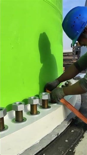 Massive Industrial Anchor Bolt Installation! #shorts