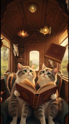 🐱 Magical Cat Train Adventure – Whimsical Journey 🚂