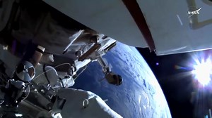 NASA astronauts repair space telescope outside ISS
