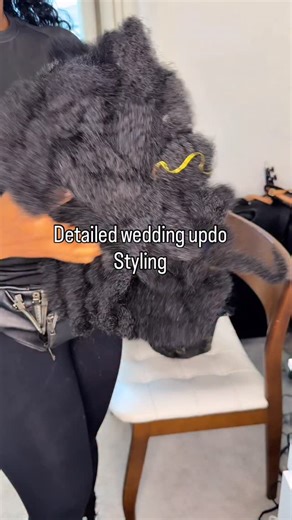 Let’s do a detailed bridal updo for my gorgeous bride 😍 she was absolutely amazing 💞 wedding pin up on a frontal wig install. Length was about 24-26in. MUA: Products used: Bridal accessories provided by me @sheisbombcollection styling foam @nairobihair updo styling spray (the BEST on the market) @keracareofficial wax stick @kenraprofessional silkening mist (to remove any possible residue) | Adrianna Thomas