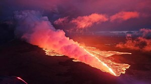 Watch: Spectacular display as Iceland volcano explodes again