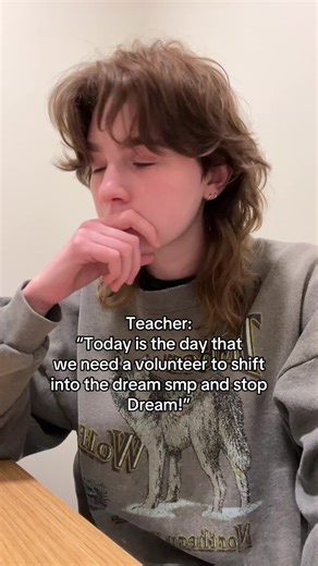 POV: it’s 2030 and dream has now taken over the world and you need to stop it at the root. Your teacher, Dr.SMP asks your class for a volunteer. Would you step up? #dreamsmp #minecraft #o7