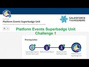 Platform Events Superbadge Unit Challenge 1