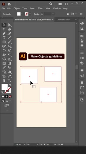 Turn Objects into Guides in Illustrator | Quick Tip #illustratortips #shorts #ytshorts