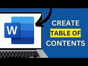 How to Create a Table of Contents in Microsoft Word