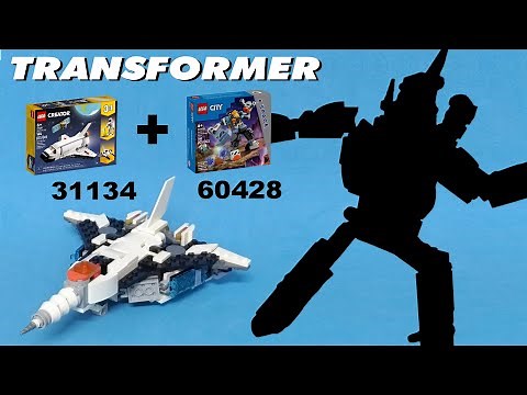 Tutorial: Transformer Jet Fighter (Needlenose) , LEGO 60428 , 31134 alternate built